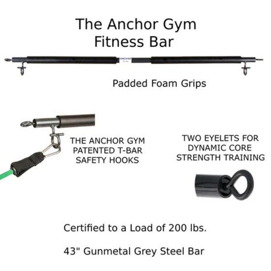 Fitness Bar Bundle by Anchor Gym | Set with Bar & Loop Bands – The ...